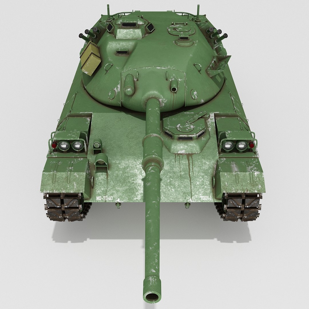 japanese type 74 tank 3d model