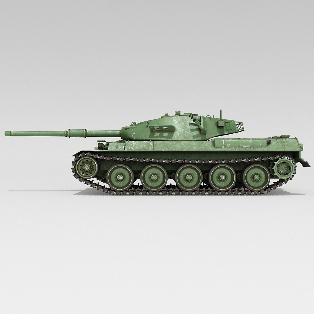 japanese type 74 tank 3d model