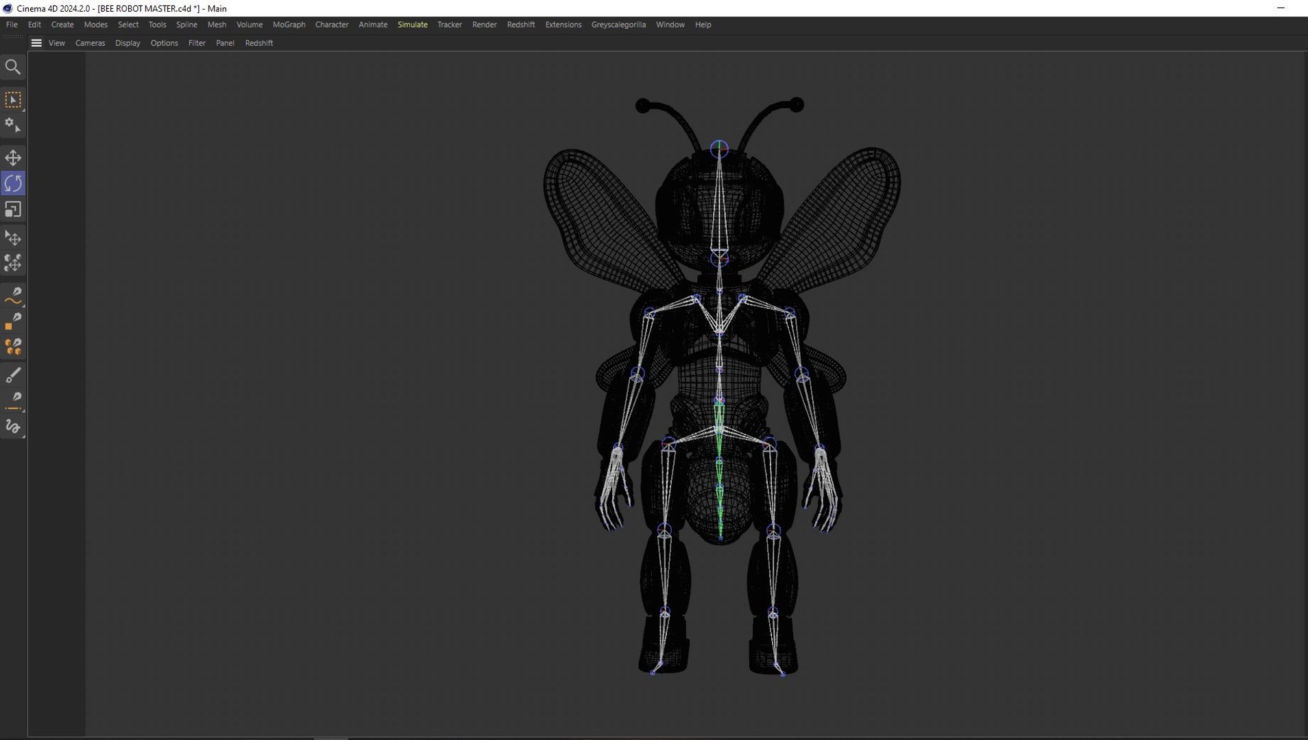 Futuristic Bee Robot Mascot Rigged Character 3D Model - TurboSquid 2435856