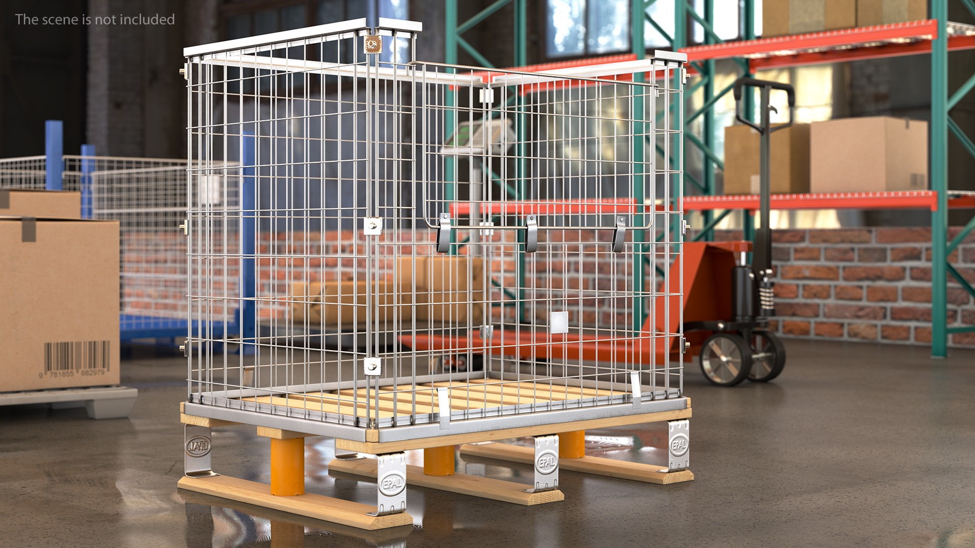 Mesh cage epal euro pallet 3D - TurboSquid 1609730