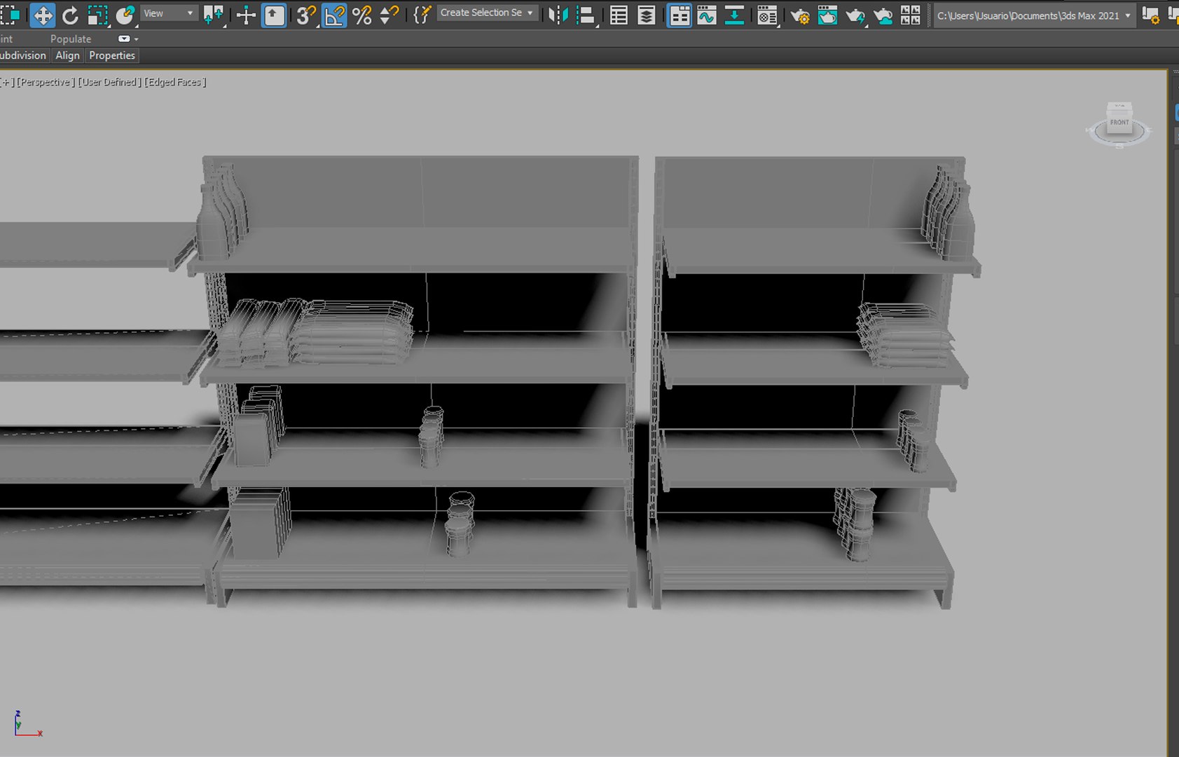 3D Shelving - Supermarket Model - TurboSquid 1961771