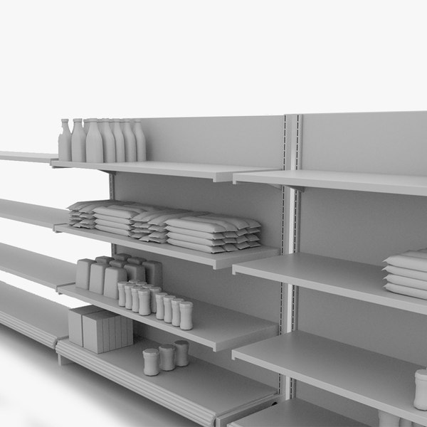 modelo 3d Shelving - Supermarket - TurboSquid 1961771