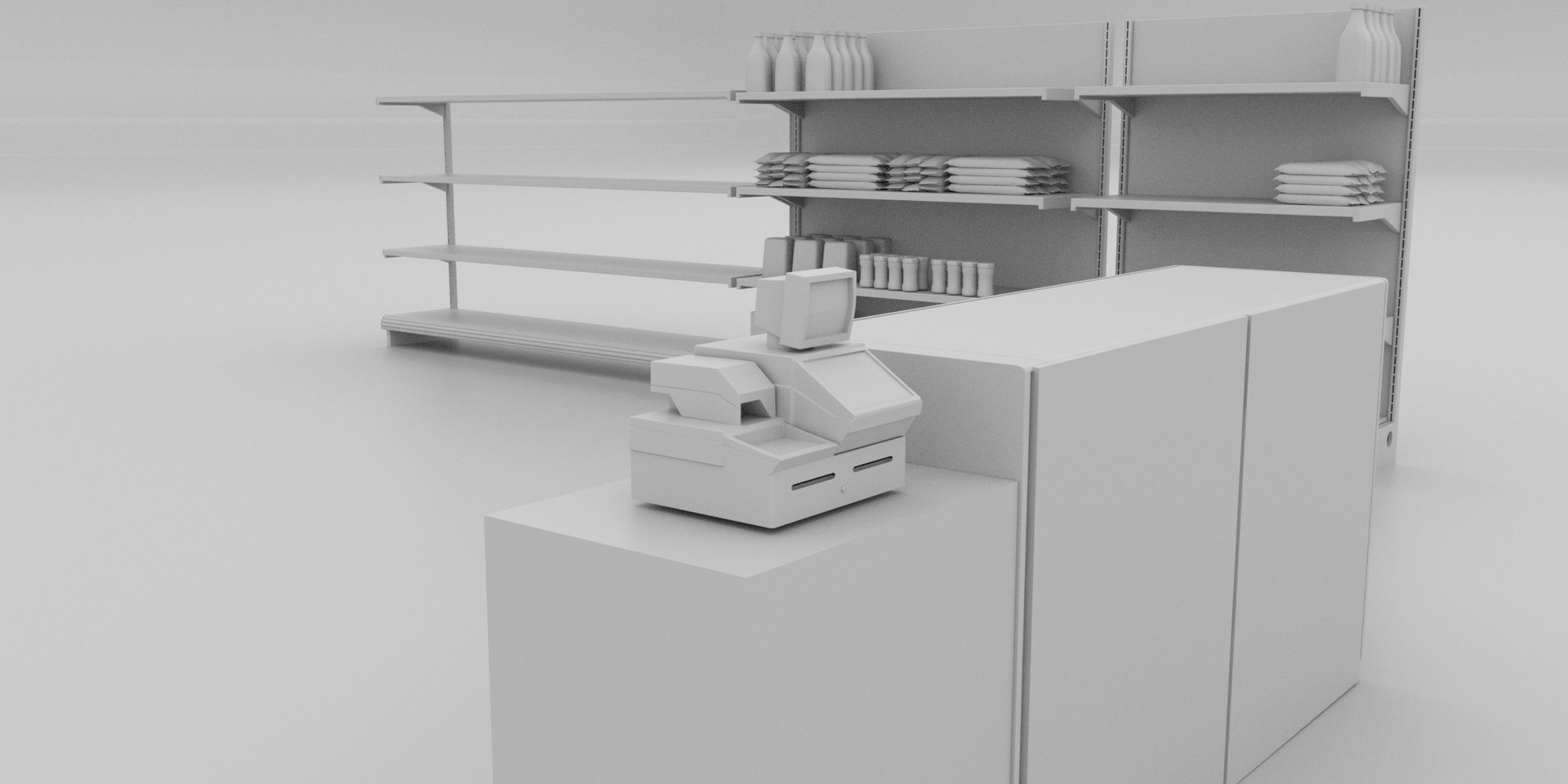 3D Shelving - Supermarket Model - TurboSquid 1961771