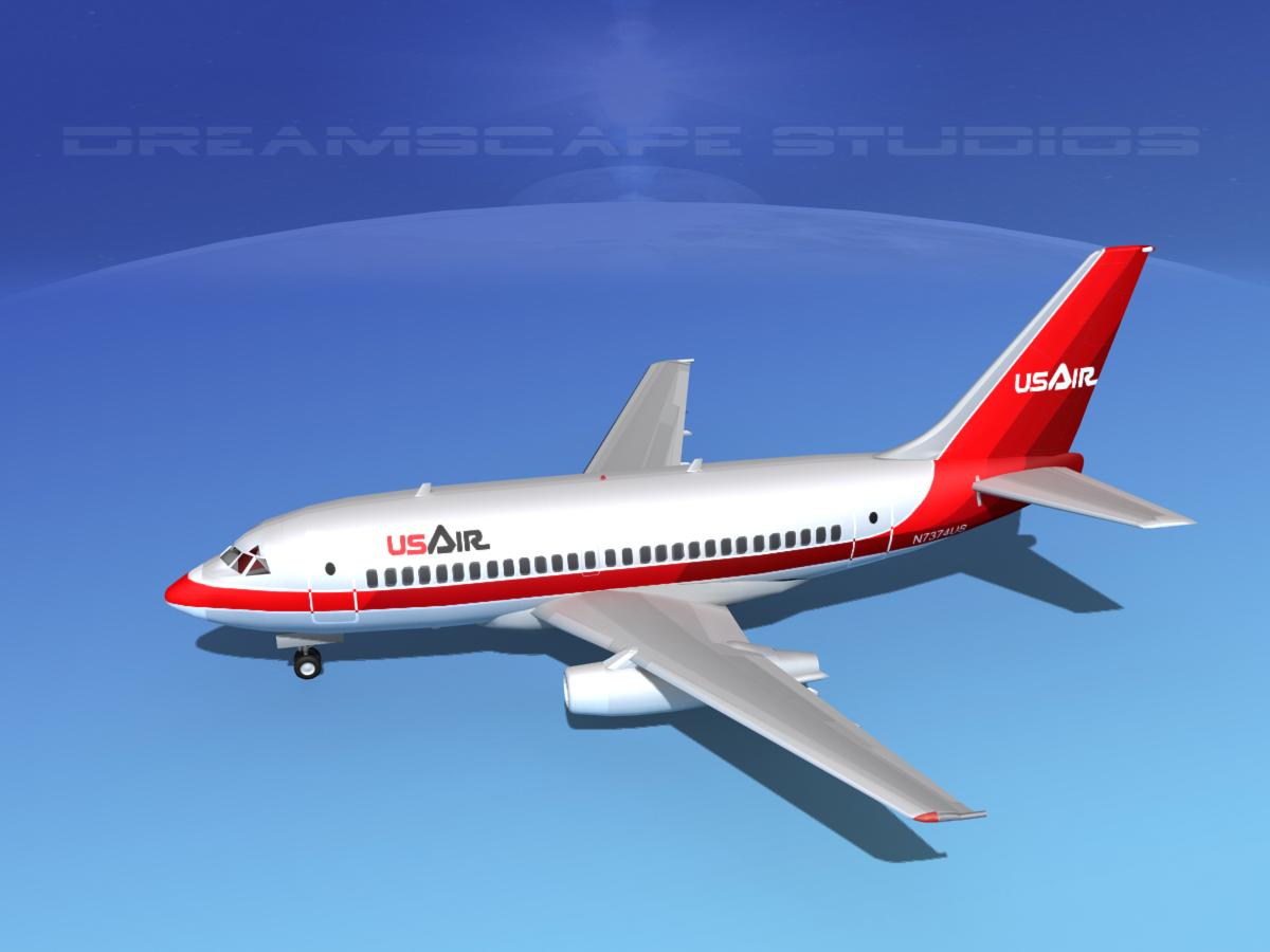 3d boeing 737 737-100 model