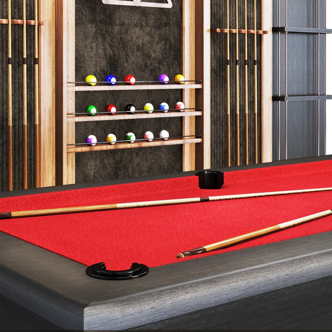 Billiard Set03 Pool Table Model - TurboSquid 2297522