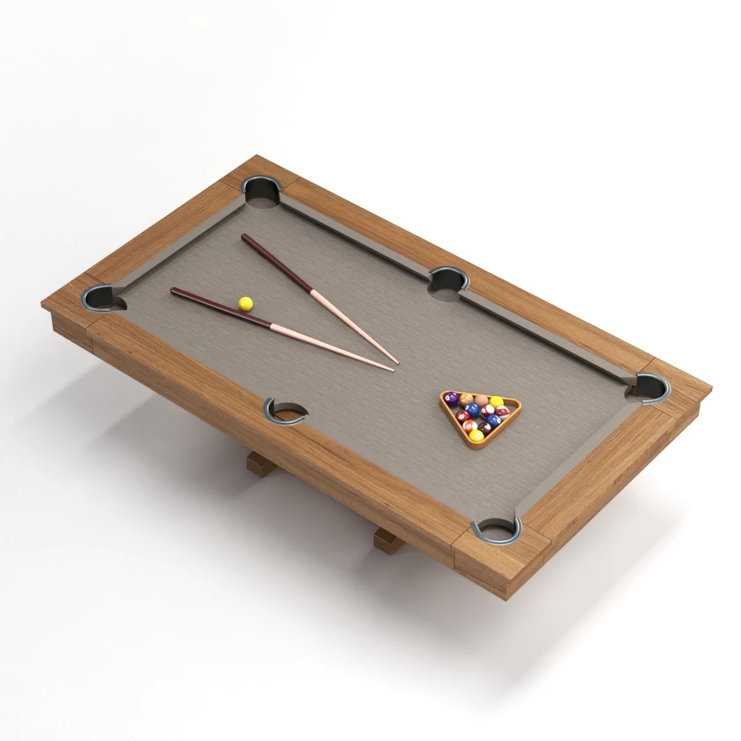 3D PETALUMA POOL TABLE Model - TurboSquid 1951765