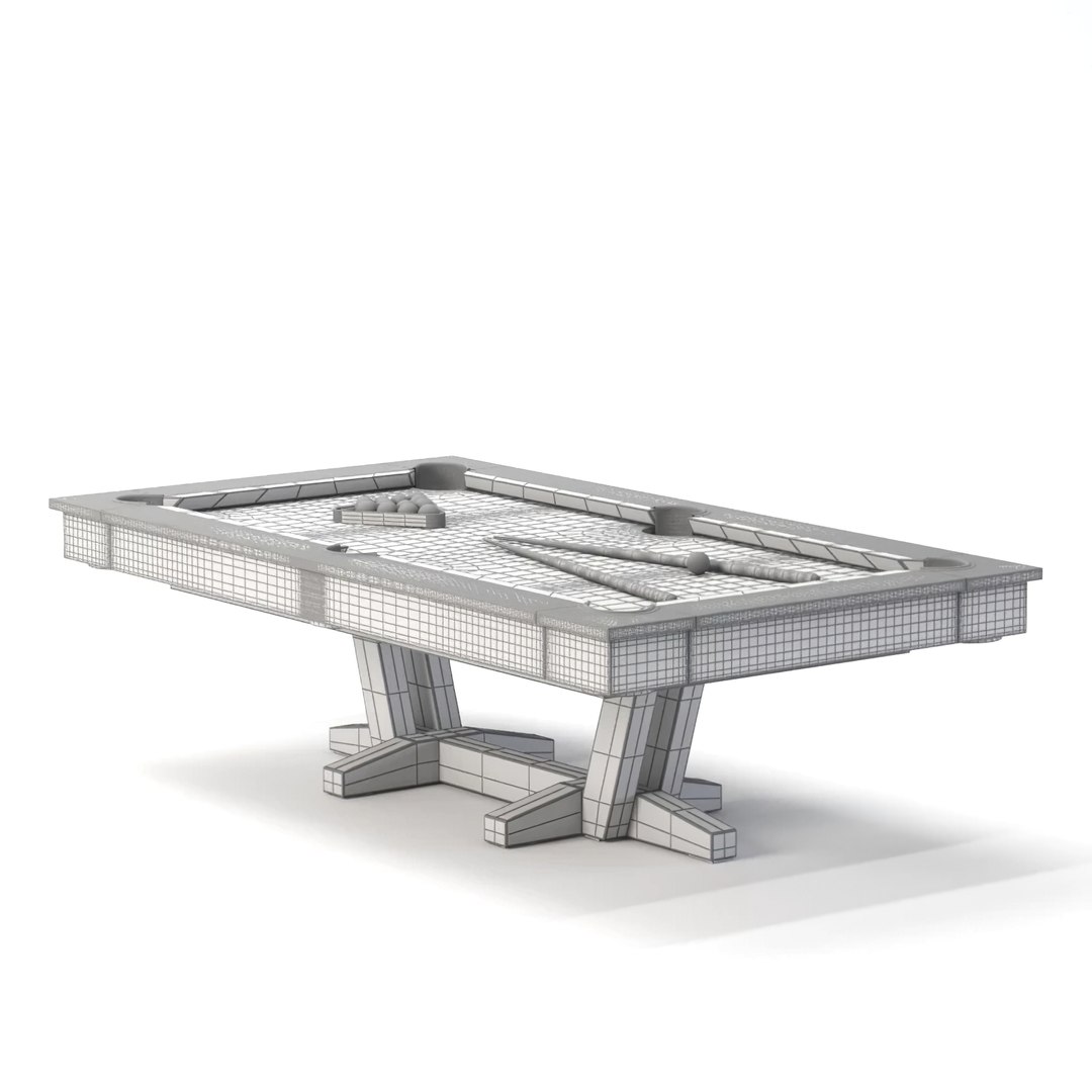 3D PETALUMA POOL TABLE Model - TurboSquid 1951765