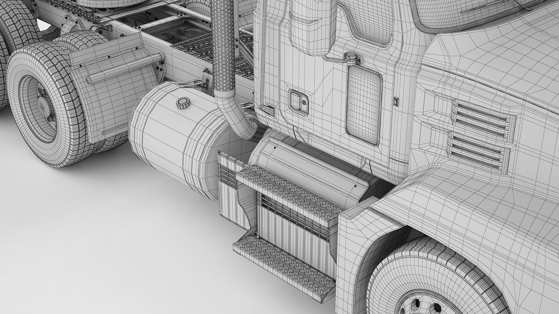 3D model semi truck day - TurboSquid 1707359