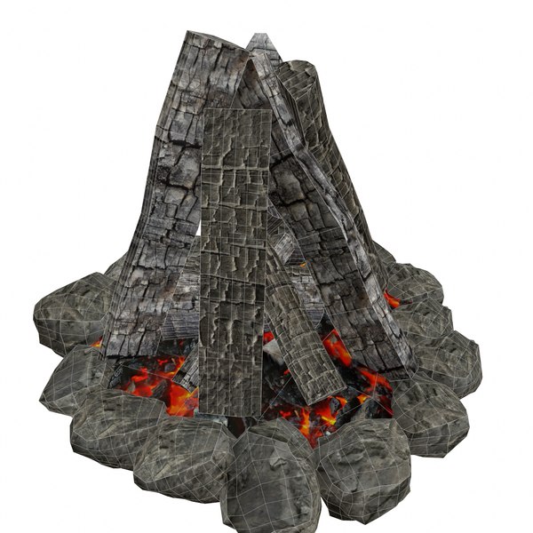 bonfire 3d model