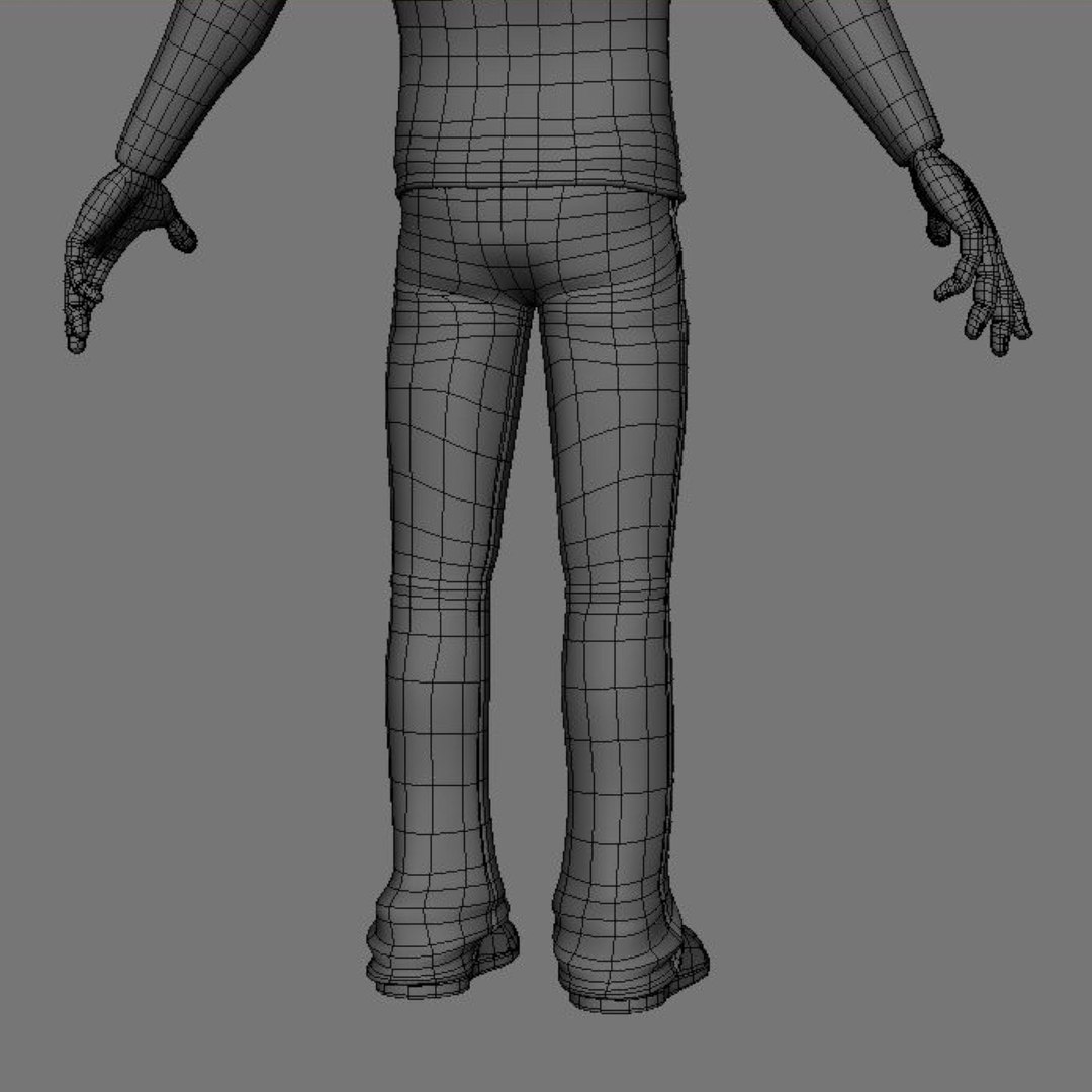 Heroic Cartoon Character Man 3d Obj