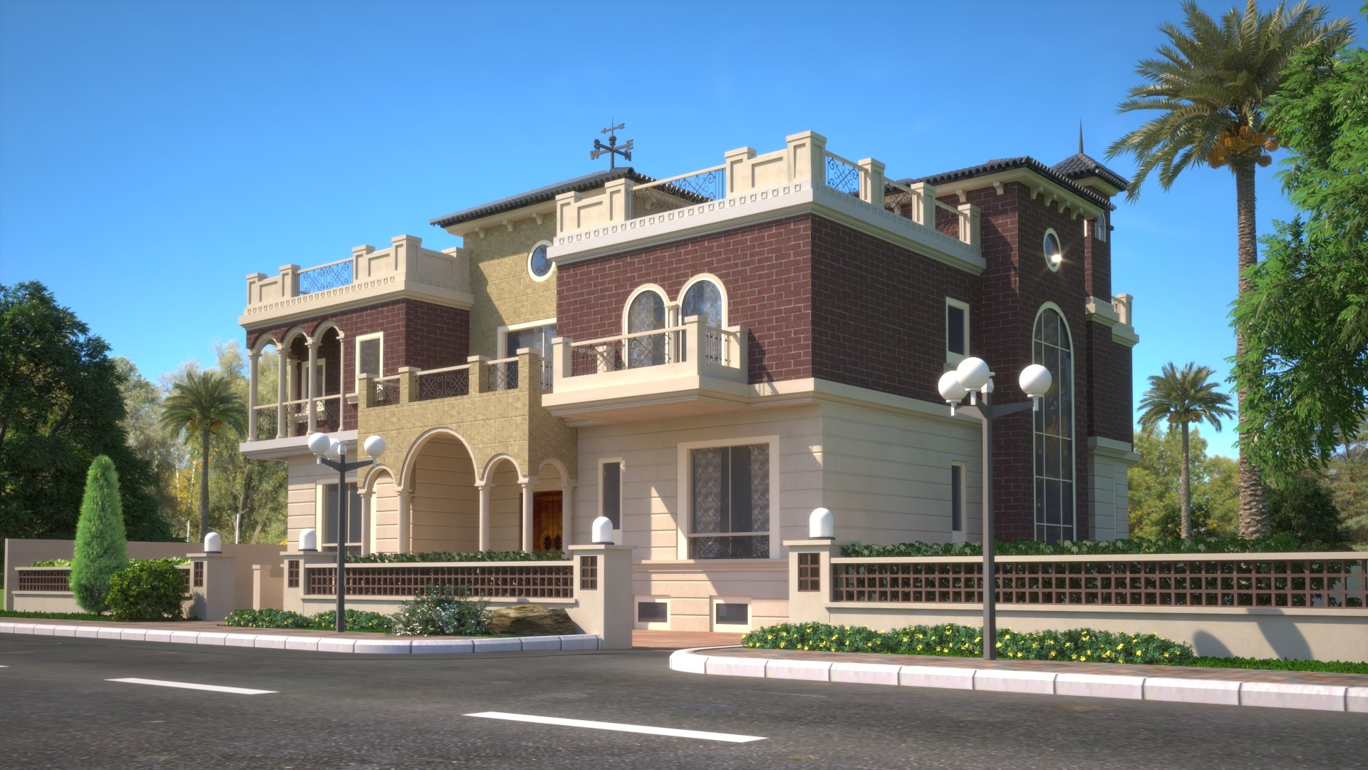 Classic Villa 3D Model - TurboSquid 1723116