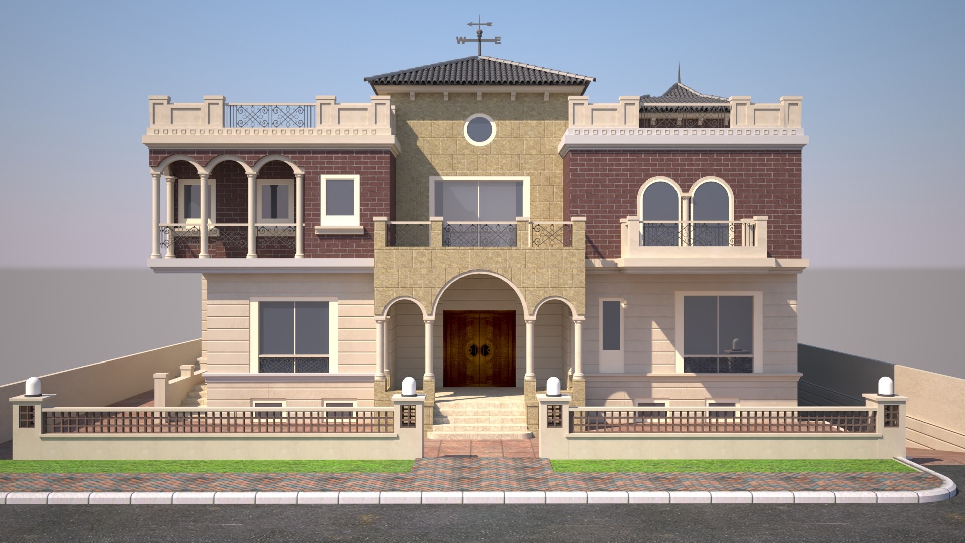 Classic Villa 3D Model - TurboSquid 1723116