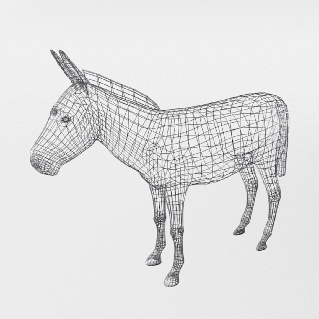 Donkey 3D Model - TurboSquid 1322161