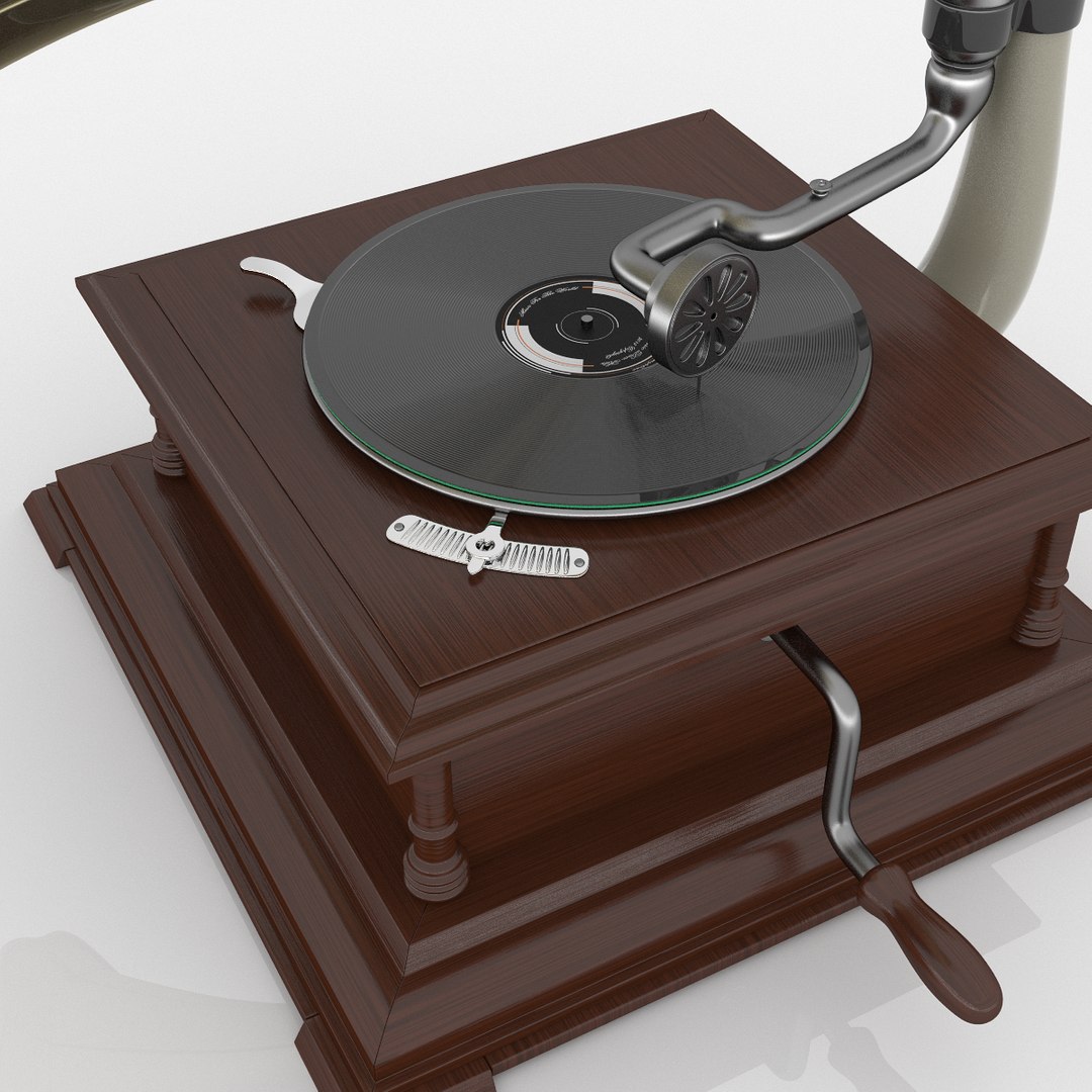 3d Model Gramophone Disc