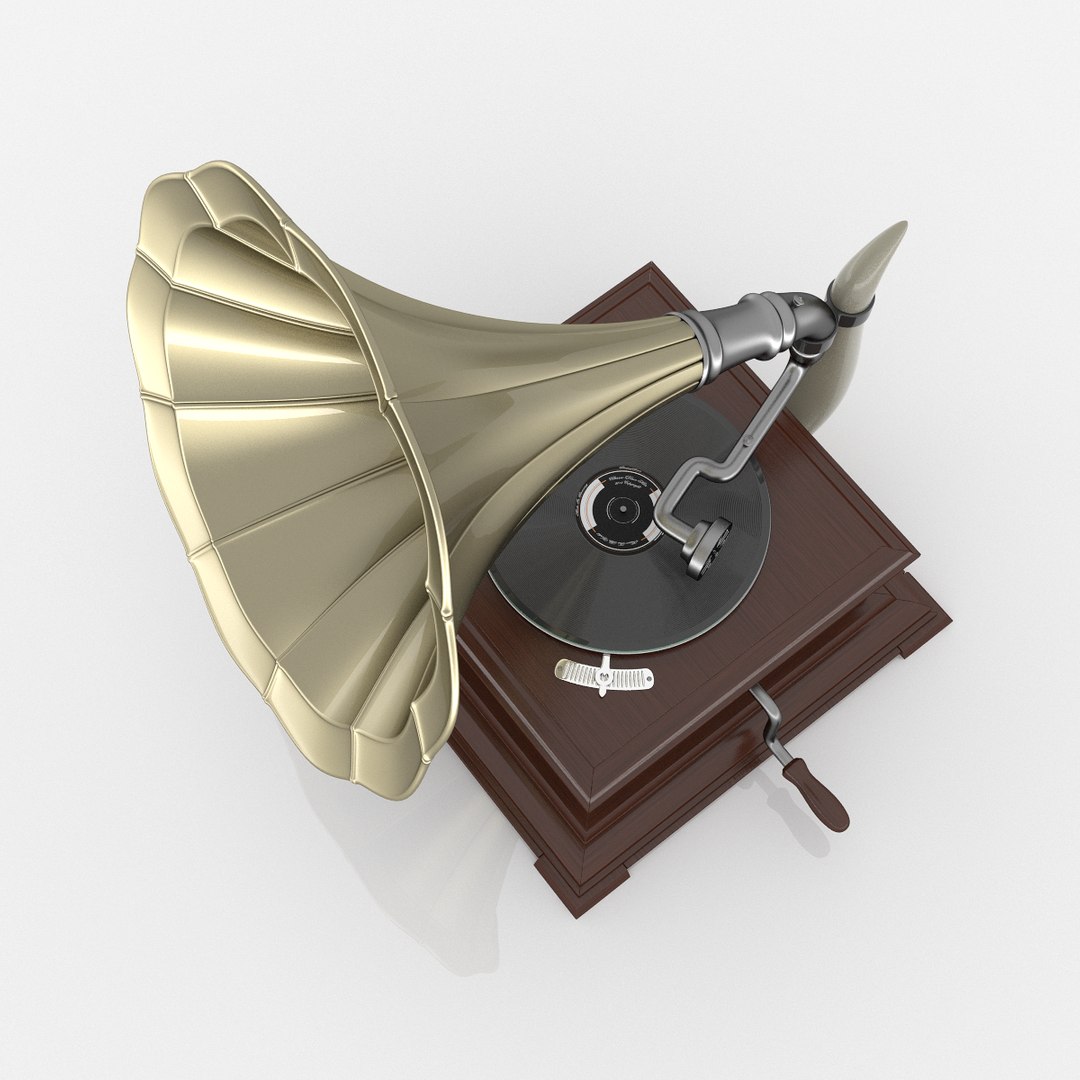 3d Model Gramophone Disc