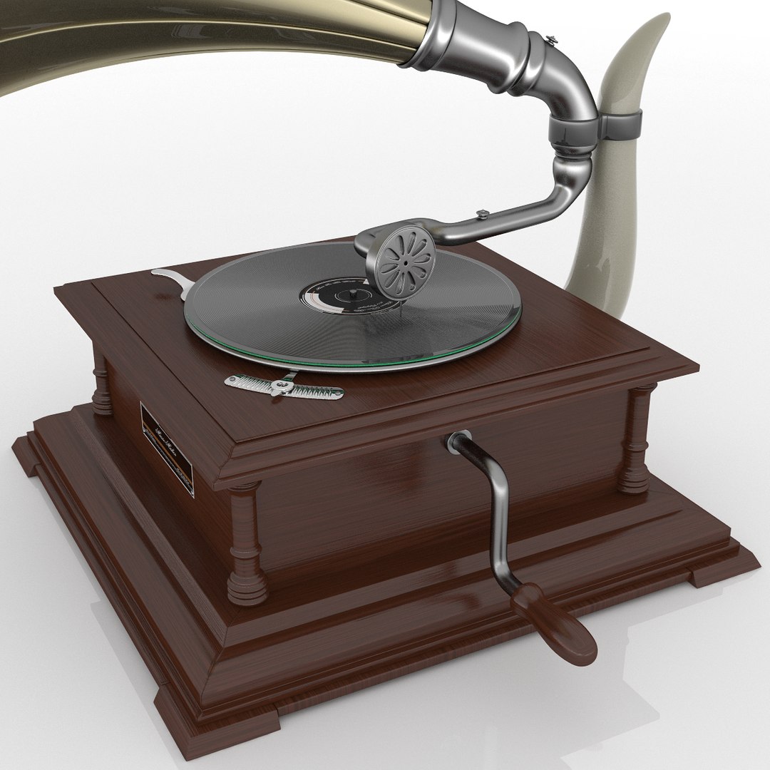 3d Model Gramophone Disc