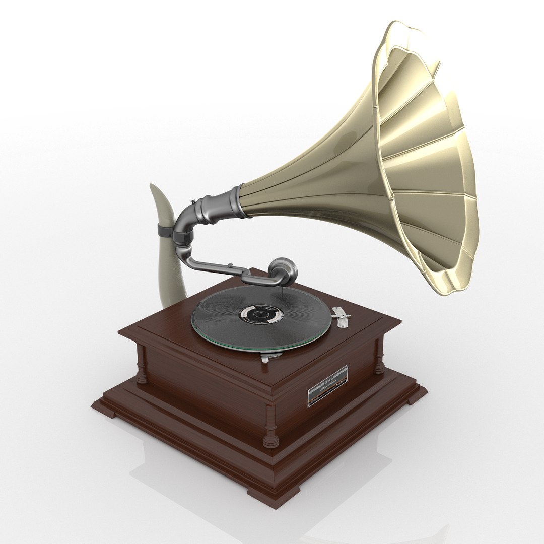 3d Model Gramophone Disc
