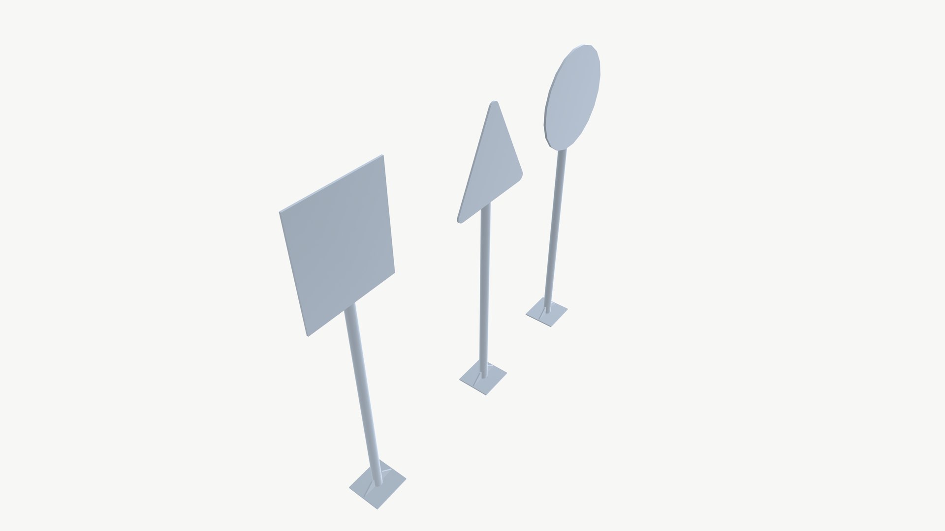 3D Model Sign Boards - TurboSquid 2352157