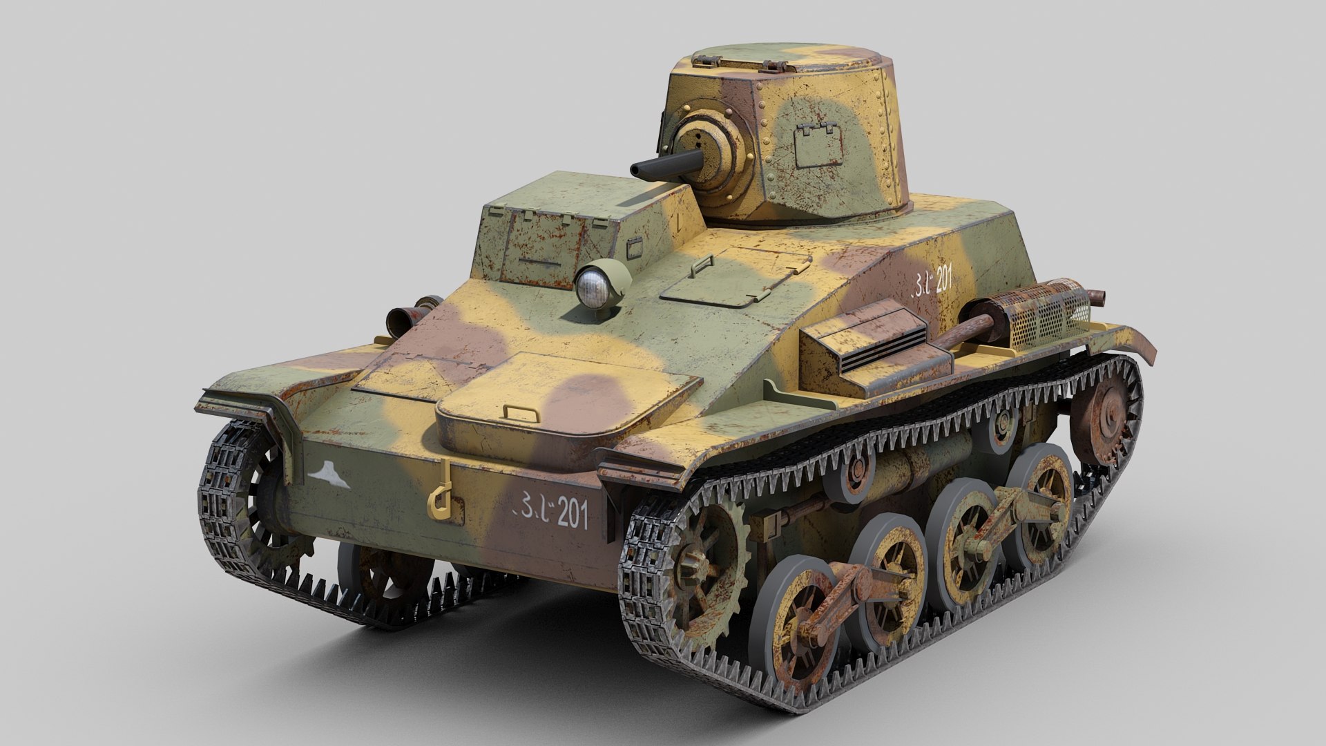 Ww2 Type 94 Tankette 3D - TurboSquid 1513030