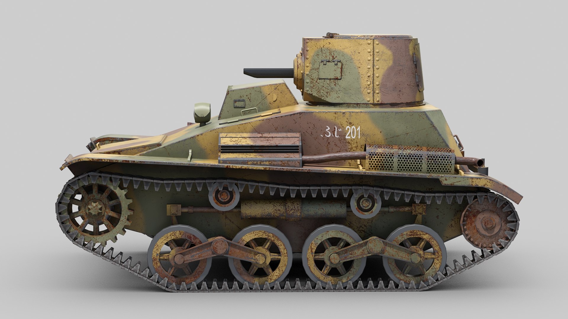 Ww2 Type 94 Tankette 3D - TurboSquid 1513030