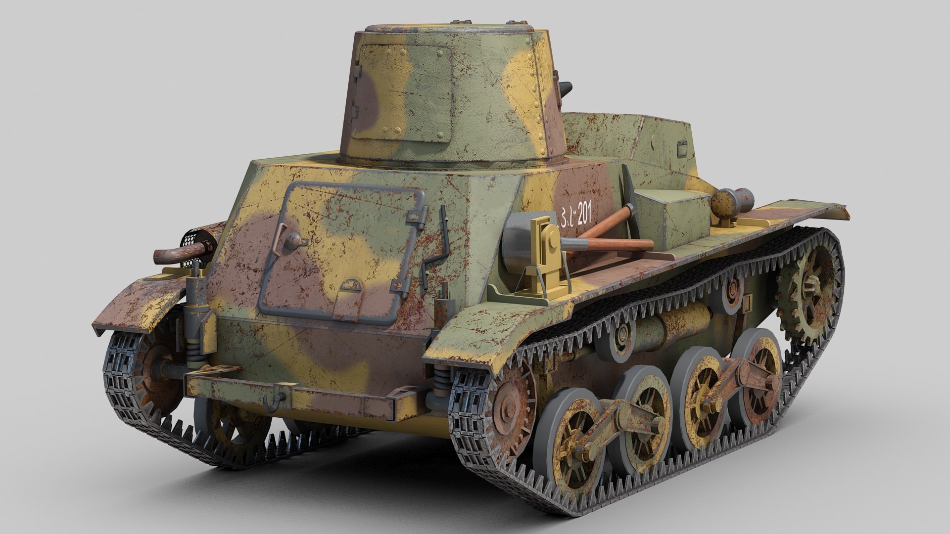 Ww2 Type 94 Tankette 3D - TurboSquid 1513030