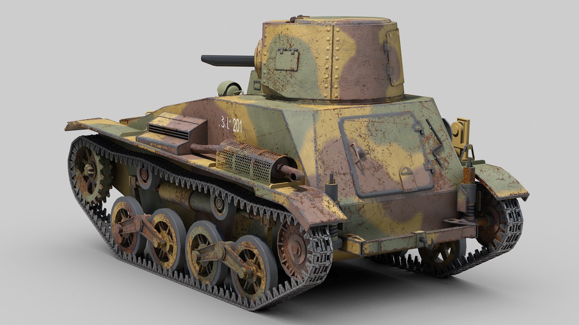 Ww2 Type 94 Tankette 3D - TurboSquid 1513030