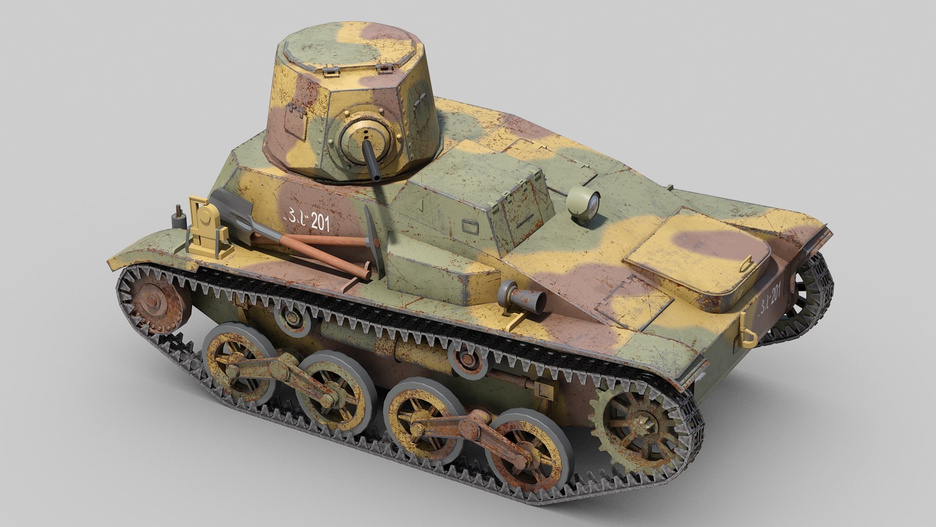 Ww2 Type 94 Tankette 3D - TurboSquid 1513030