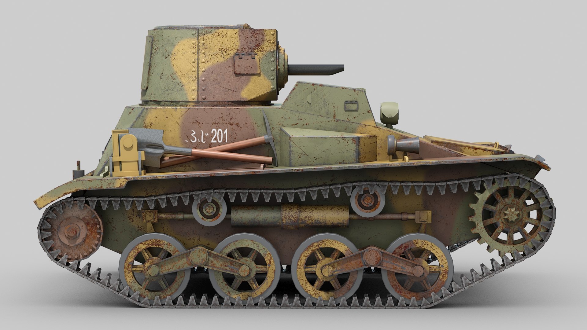 Ww2 Type 94 Tankette 3D - TurboSquid 1513030