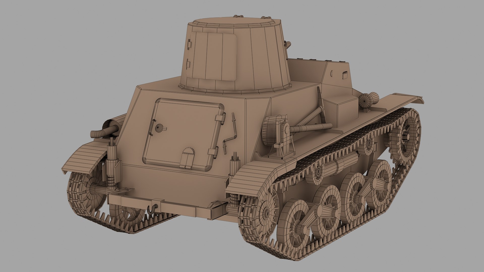 Ww2 Type 94 Tankette 3D - TurboSquid 1513030
