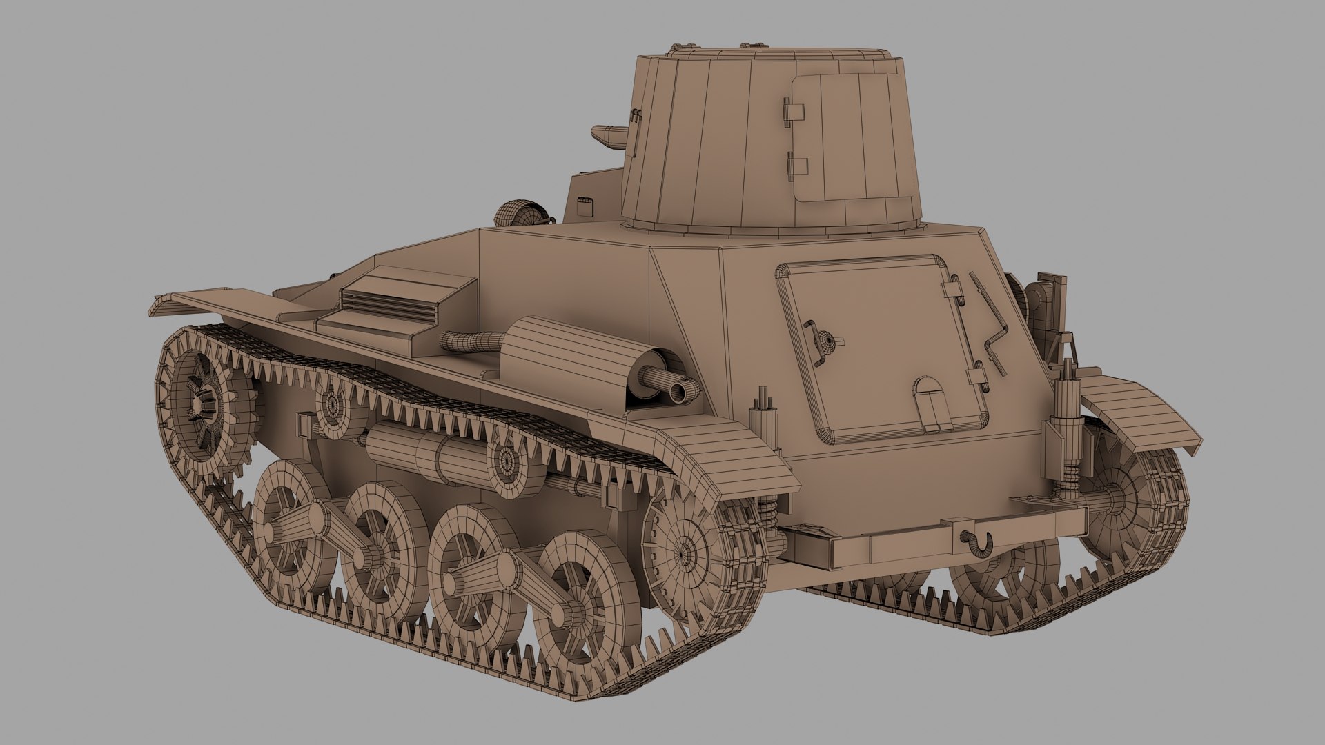 Ww2 Type 94 Tankette 3D - TurboSquid 1513030