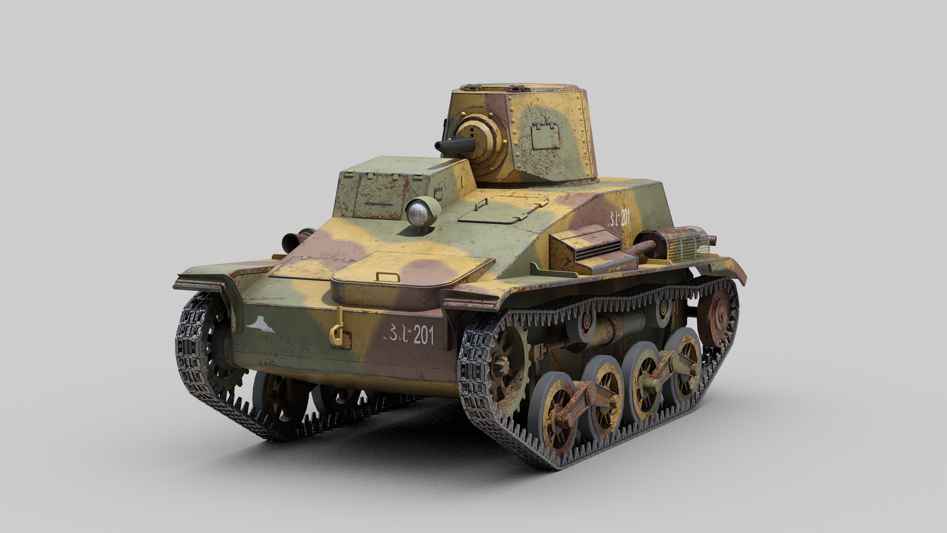 Ww2 Type 94 Tankette 3D - TurboSquid 1513030