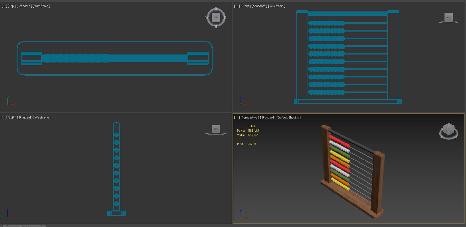 3D Abacus Model - TurboSquid 1944143