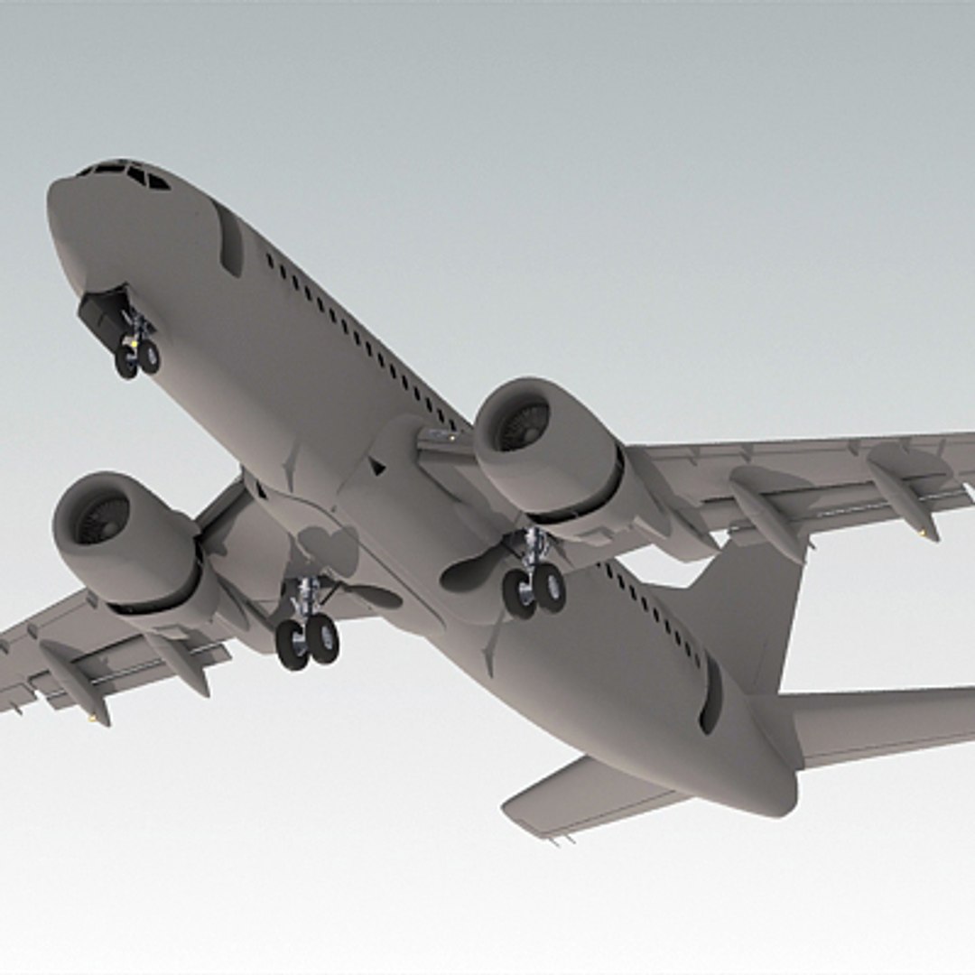 3d 737-300 Klm Model