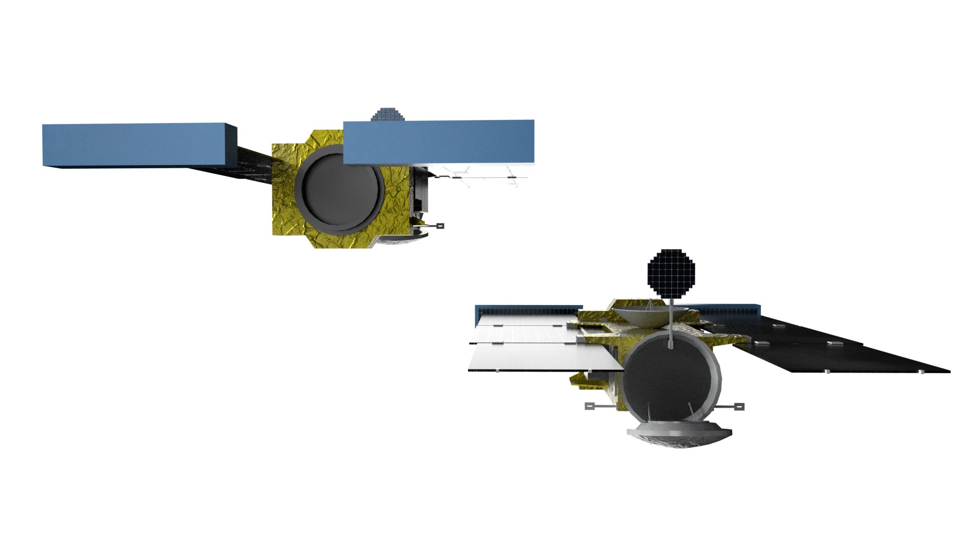 Stardust NExT Spacecraft 3D Model - TurboSquid 2317156
