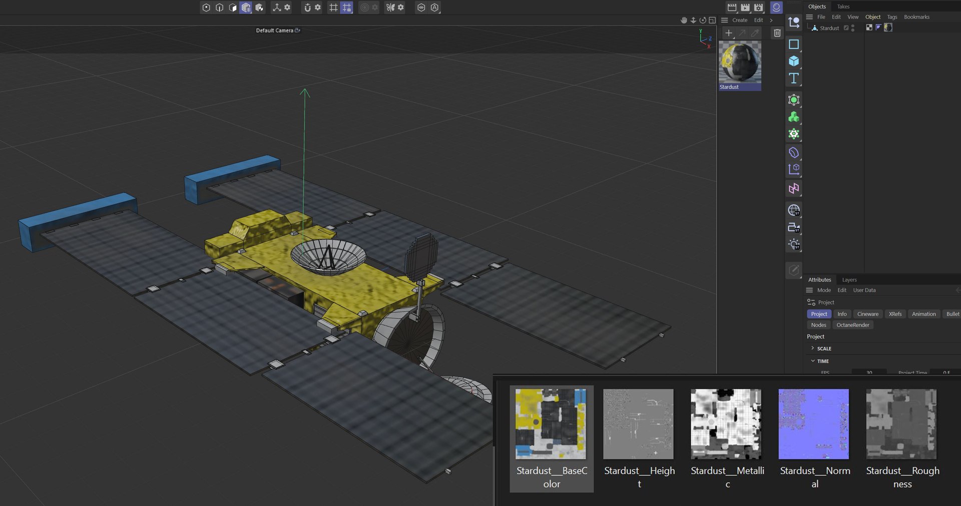 Stardust NExT Spacecraft 3D Model - TurboSquid 2317156