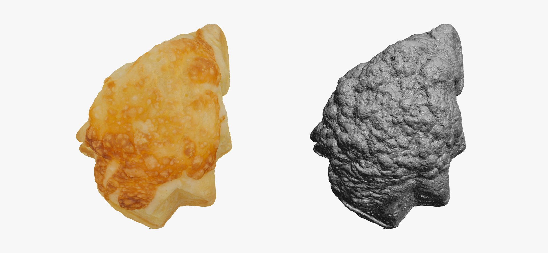 Cheese Puff Pastry Tree 3D Model - TurboSquid 1706215