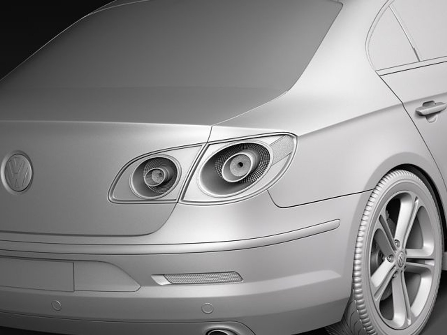 Volkswagen Passat Cc R 3d Model