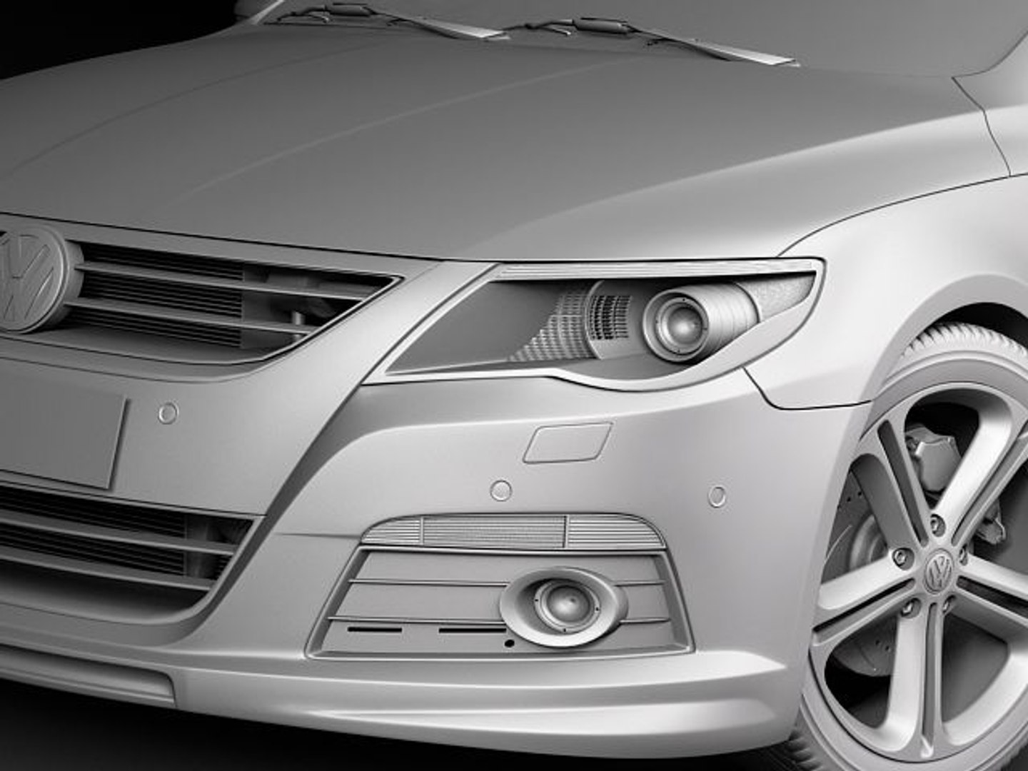 Volkswagen Passat Cc R 3d Model