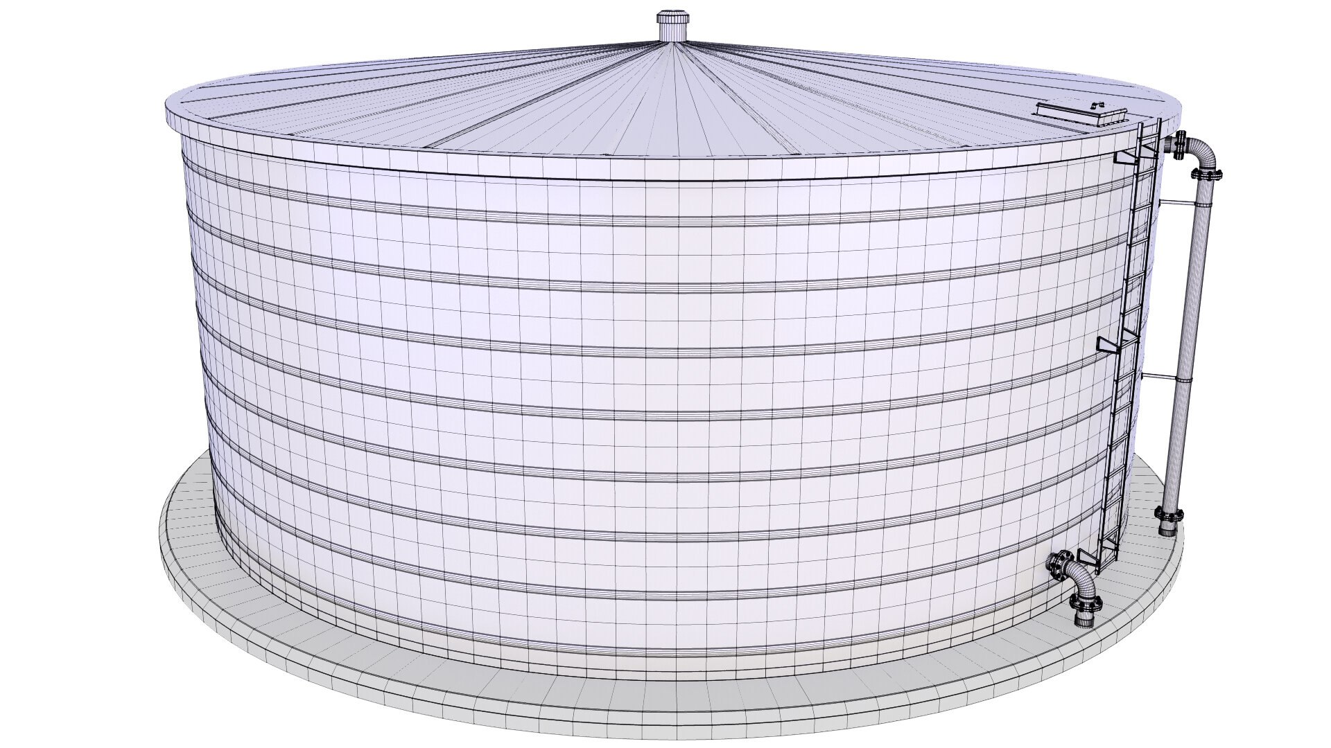 Fire Storage Water Tank 12 Model - TurboSquid 2108926