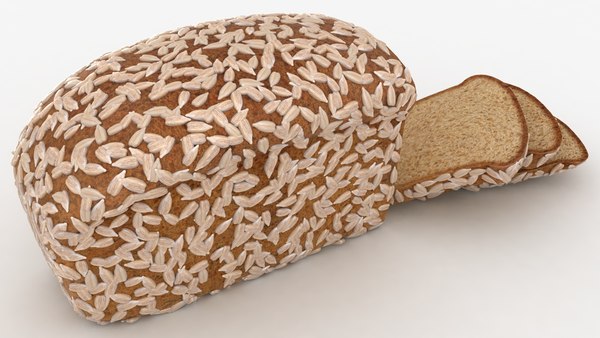 Realistic sunflower bread 3D model - TurboSquid 1448835