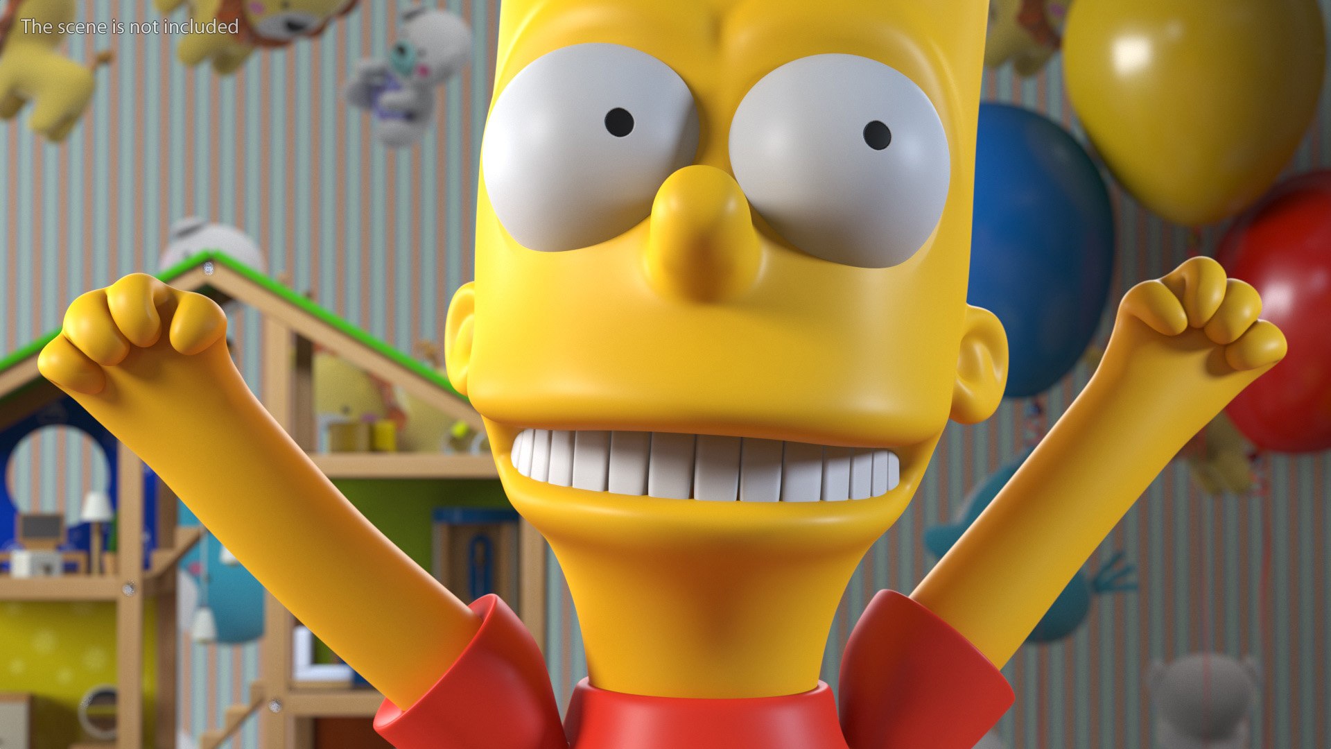 3D Bart Simpson Happy Pose - TurboSquid 1958193