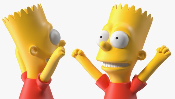 modelo 3d Postura feliz de Bart Simpson - TurboSquid 1958193