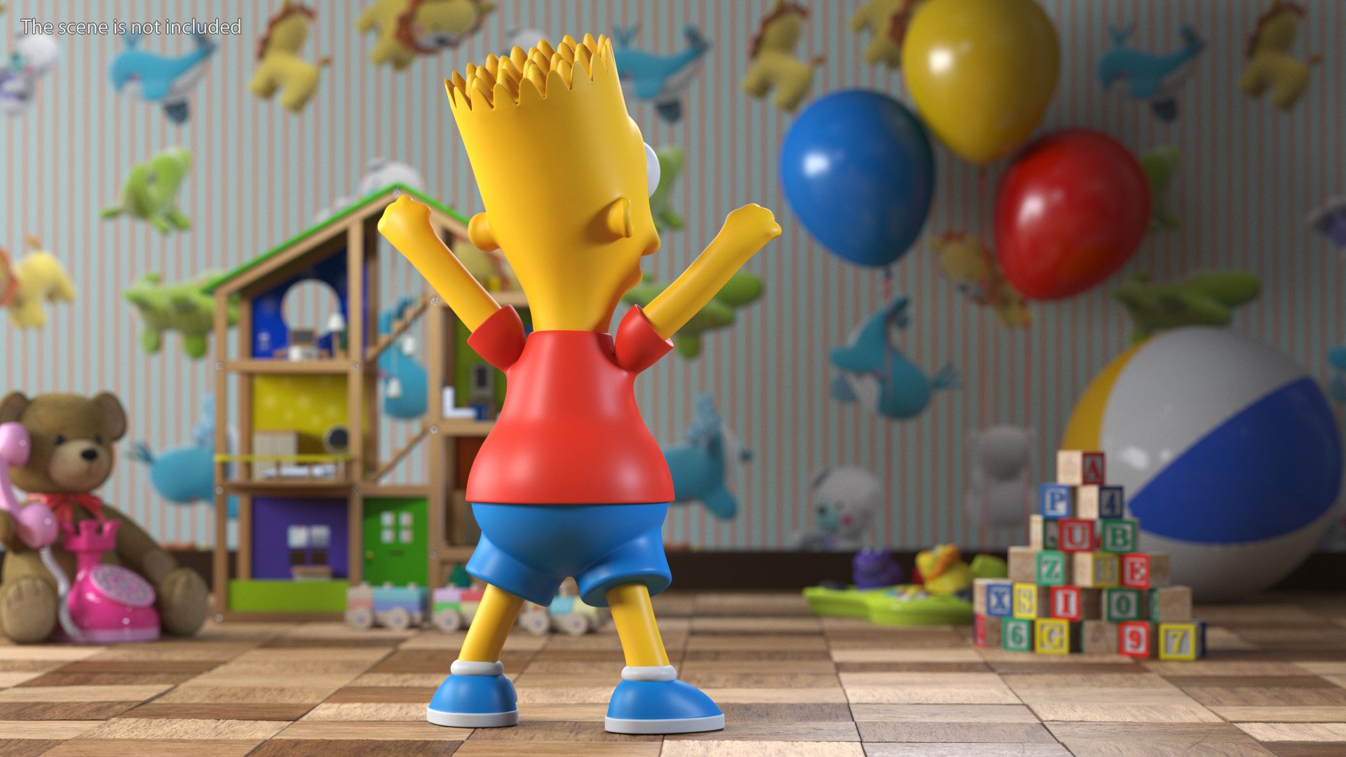3D Bart Simpson Happy Pose - TurboSquid 1958193