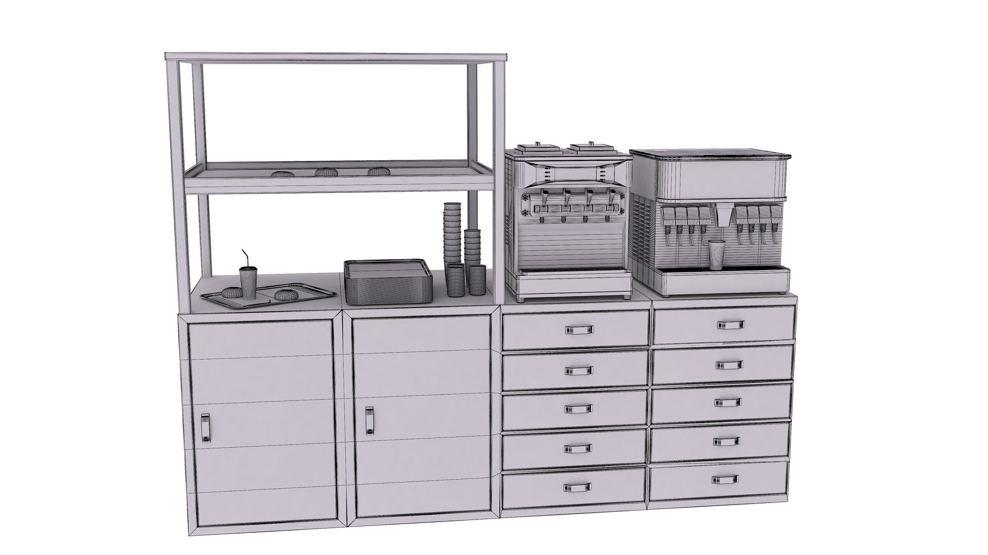 Commercial Kitchen Equipment Model - TurboSquid 1957601