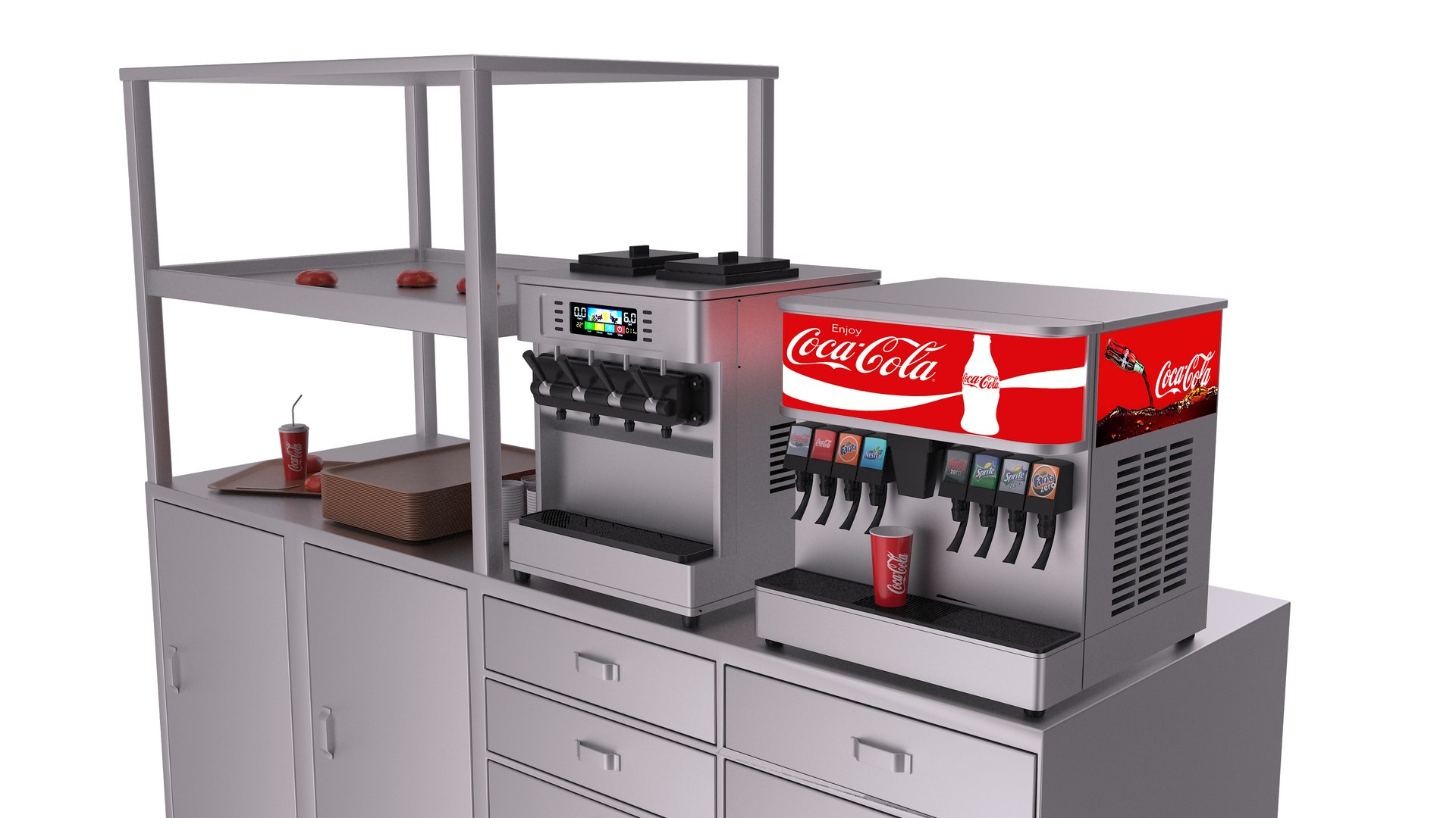 Commercial Kitchen Equipment Model - TurboSquid 1957601