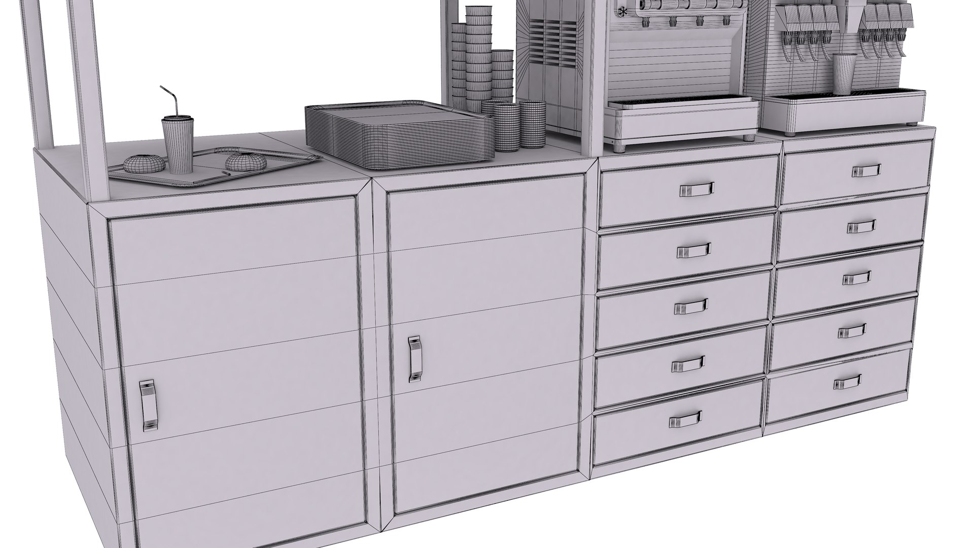 Commercial Kitchen Equipment Model - TurboSquid 1957601