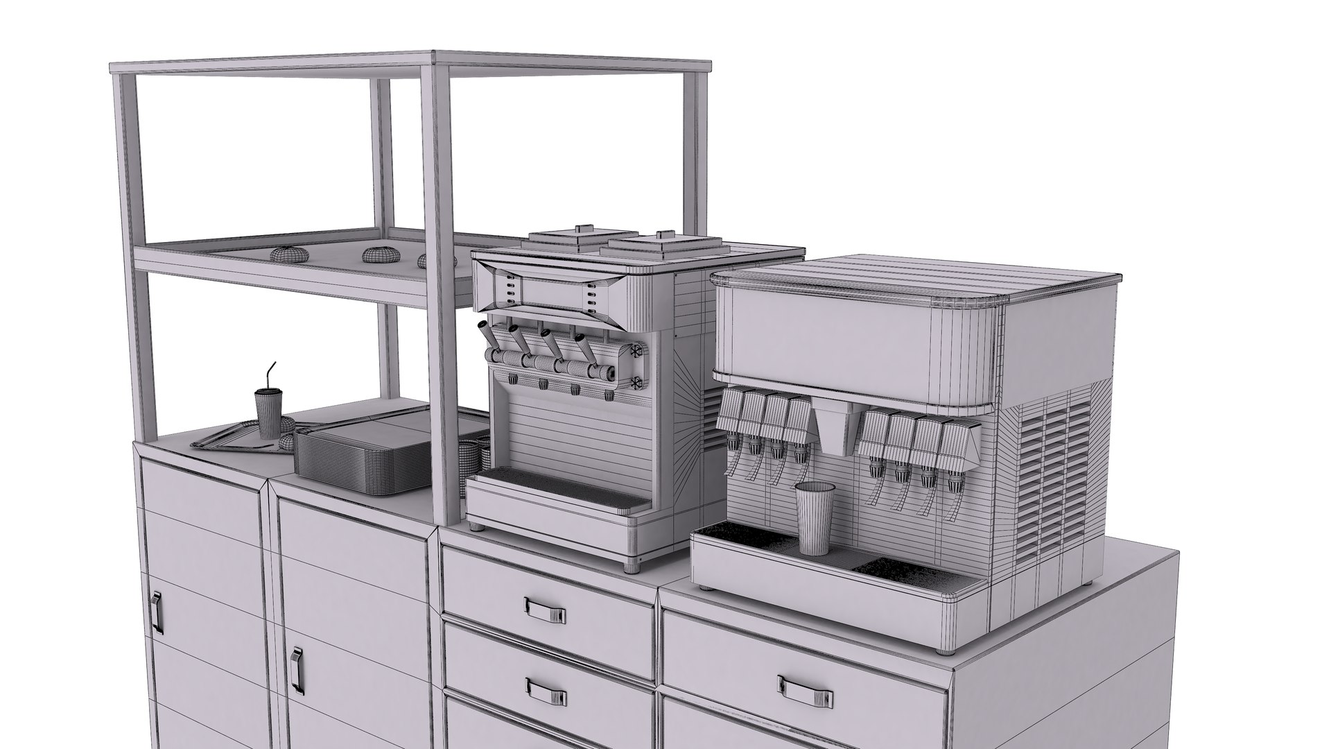 Commercial Kitchen Equipment Model - TurboSquid 1957601