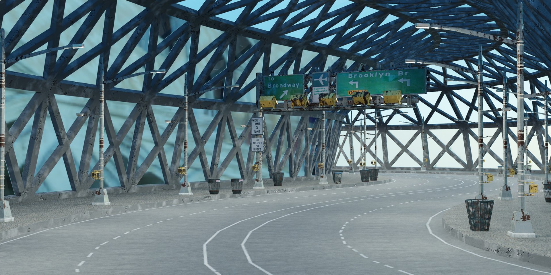 3D Procedural Road Tunnel And Trash Generator - TurboSquid 2273594