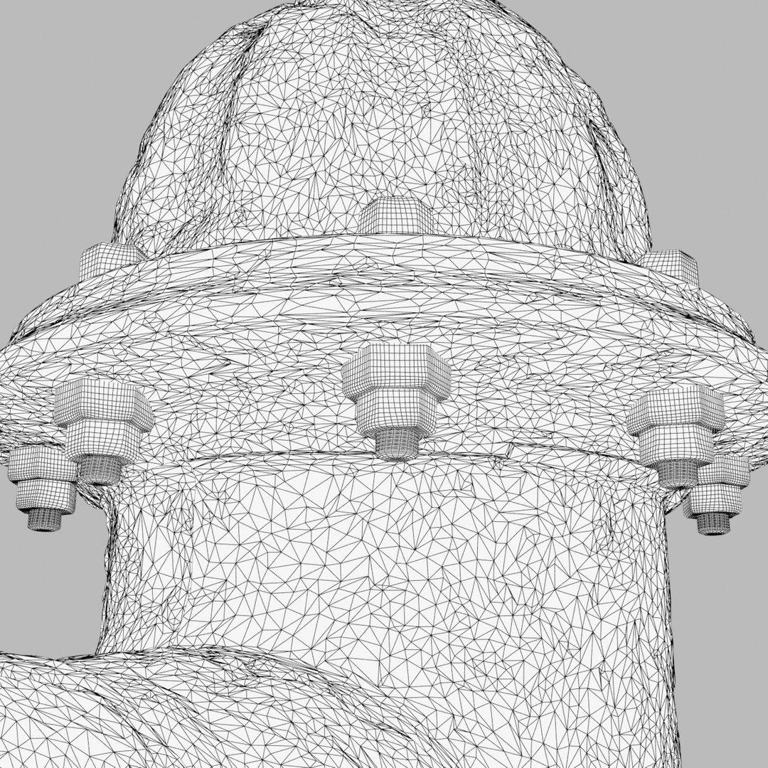 3ds Max Old Rusty Hydrant