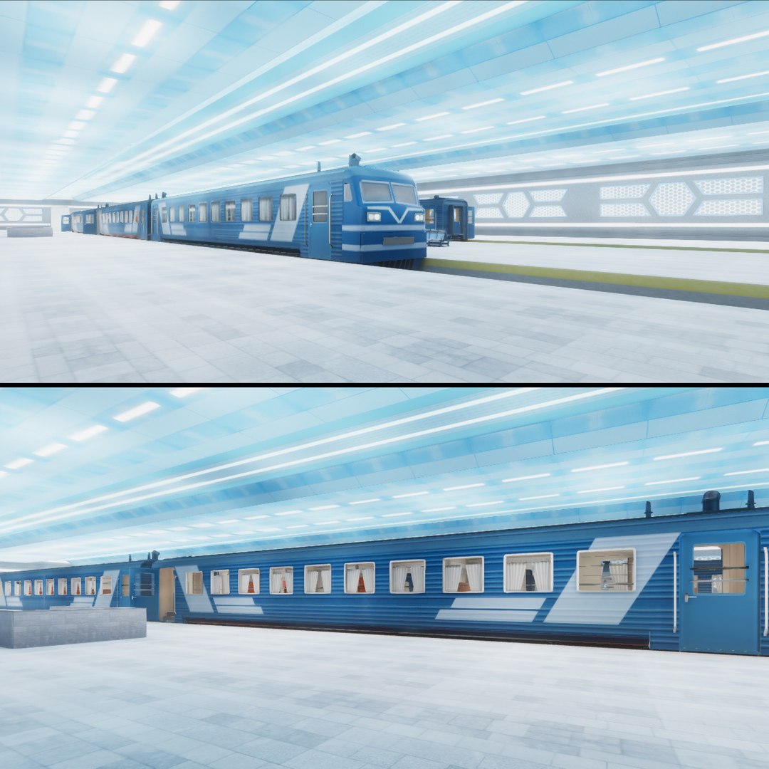 3D Modern Train Station - TurboSquid 1577271